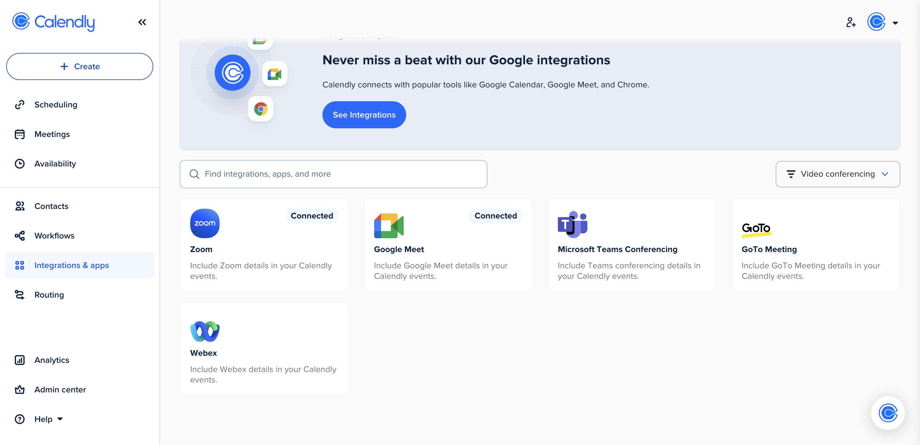 Hexus - Calendly Integrations Overview